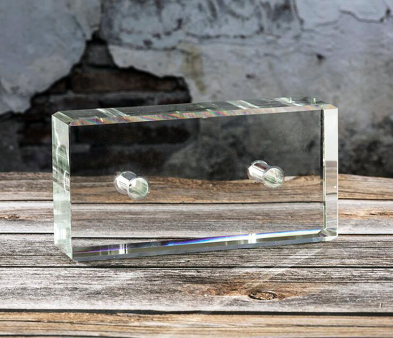 High Quality Solid Optical Glass Blocks For Bar Countertops