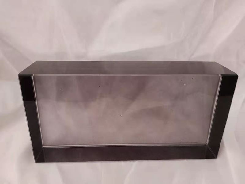 Bespoke Tinted Grey Building Glass Block solid Crystal Bricks