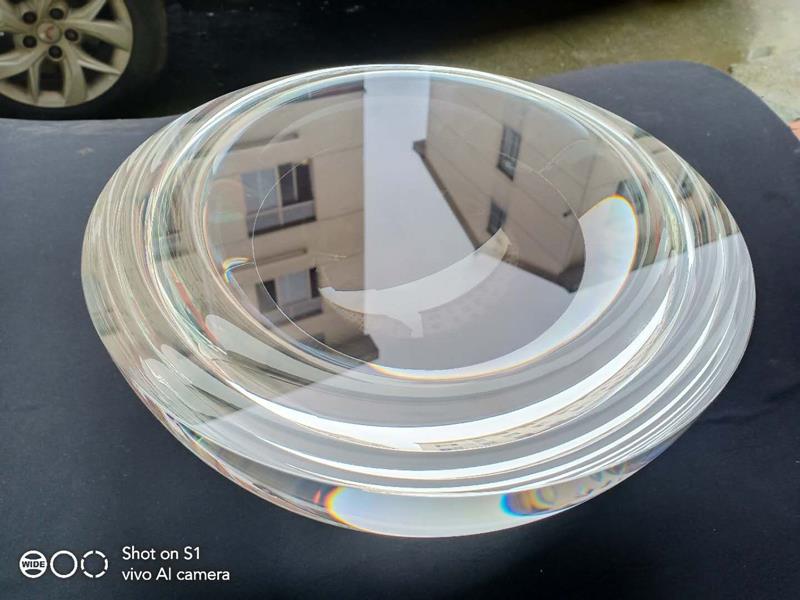 decorative magnifying lens glass half spheres