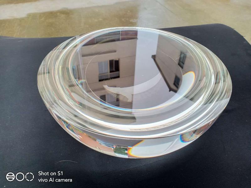 decorative magnifying lens glass half spheres
