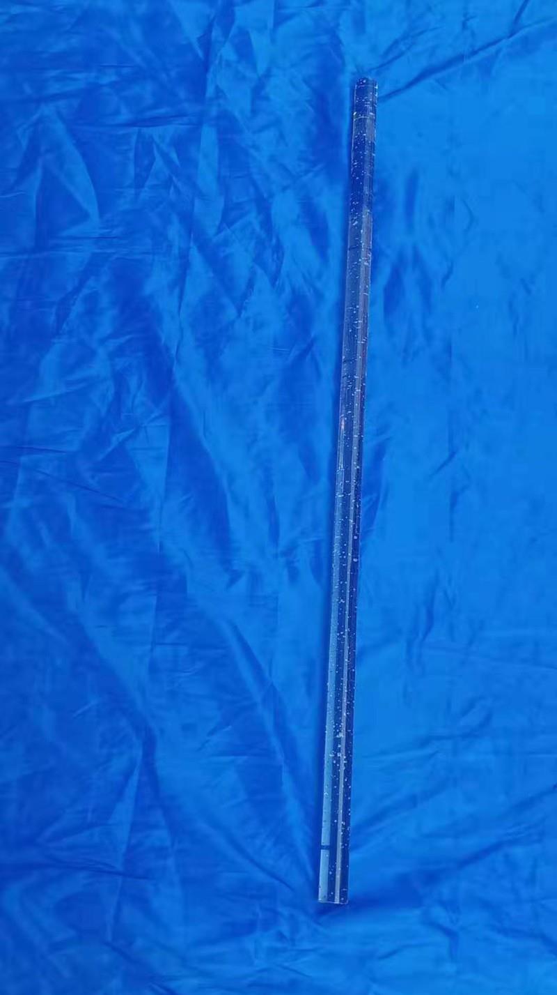 modern glass building materials decorative glass rods with bubble inside