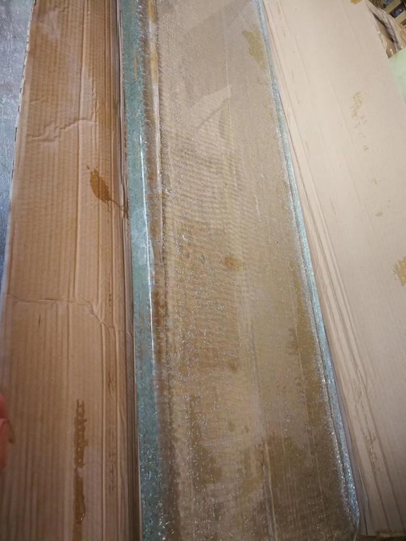 decorative thick cast glass slabs for kitchen bathroom countertop