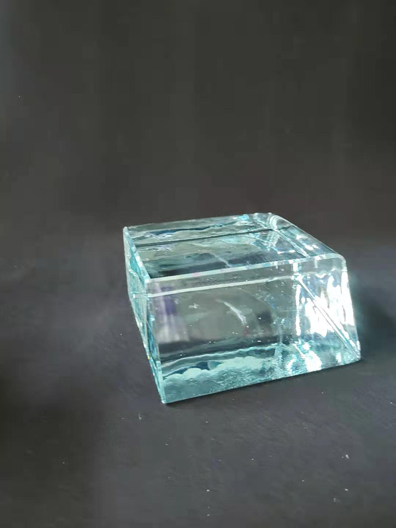 sea blue casting glass blocks for modern aquarium swimming pool decoration