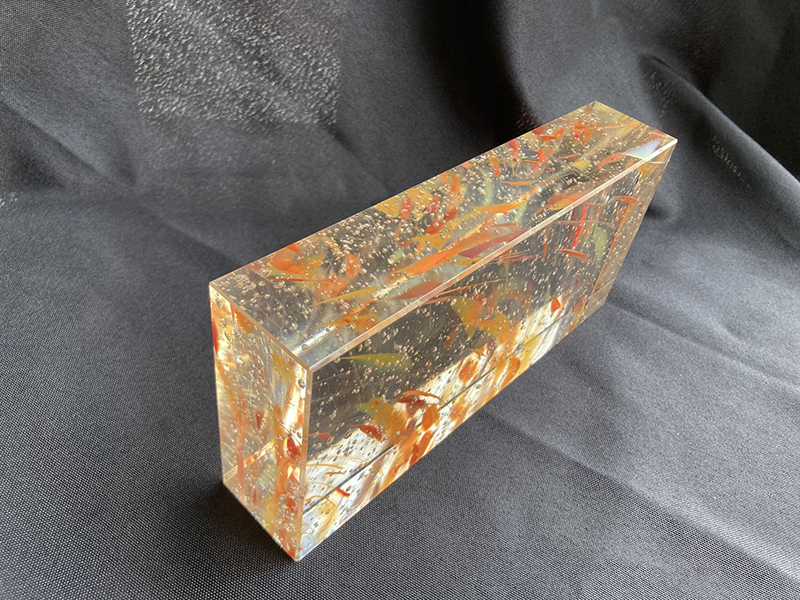 contemporary colorful solid glass bubble blocks for interior and ...