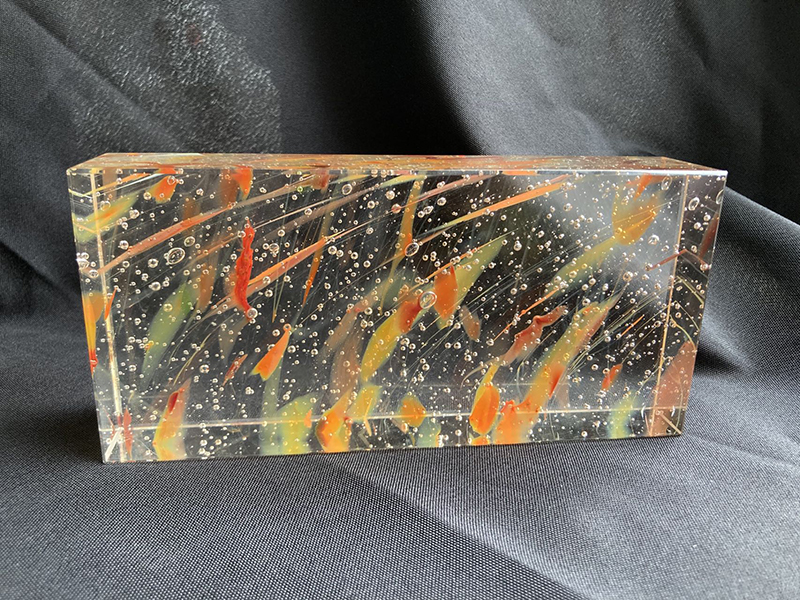 contemporary colorful solid glass bubble blocks for interior and ...