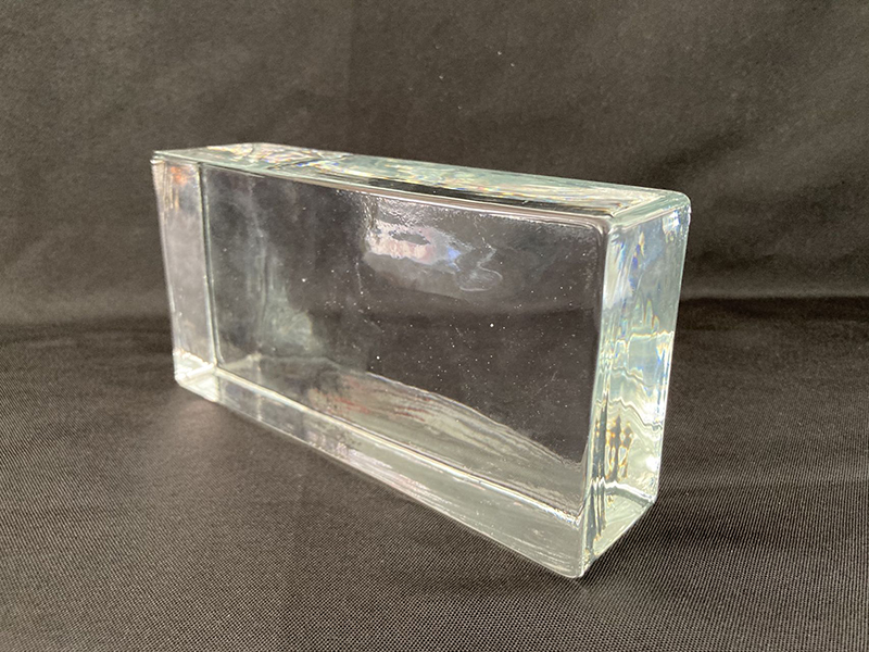 European quality straight corner natural solid glass blocks