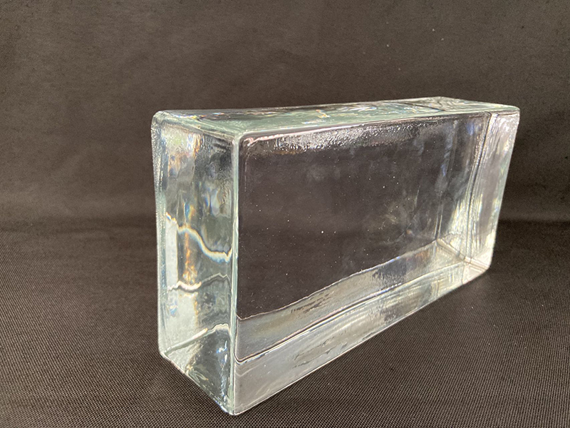 European quality straight corner natural solid glass blocks
