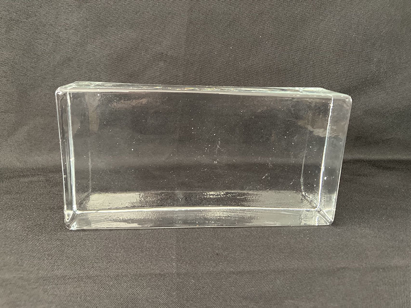 European quality straight corner natural solid glass blocks
