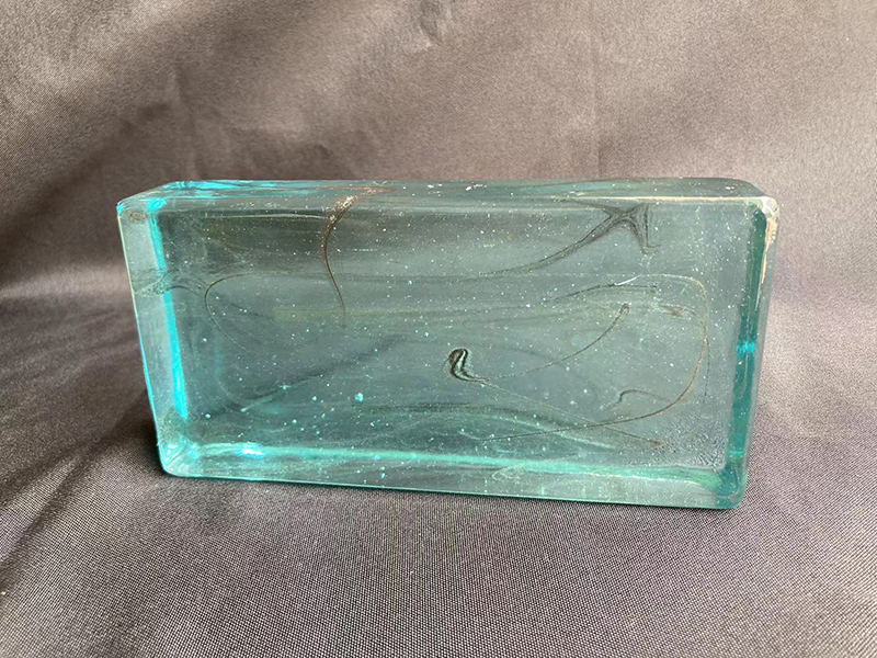 sea blue art decor solid glass blocks for modern architecture interior ...