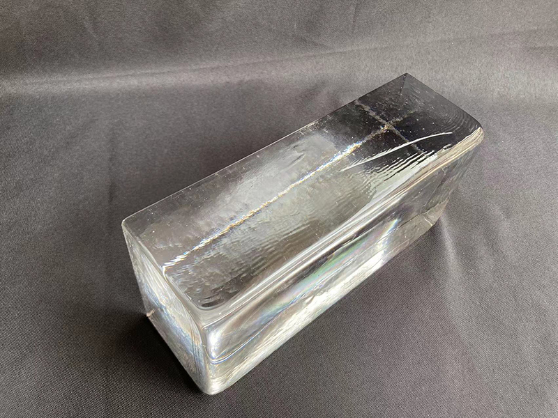 European Quality Safety large casting glass bricks with natural and ...