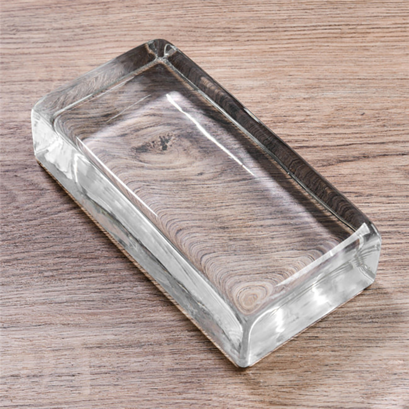Clear Solid Glass Briks For Wall Decor Design