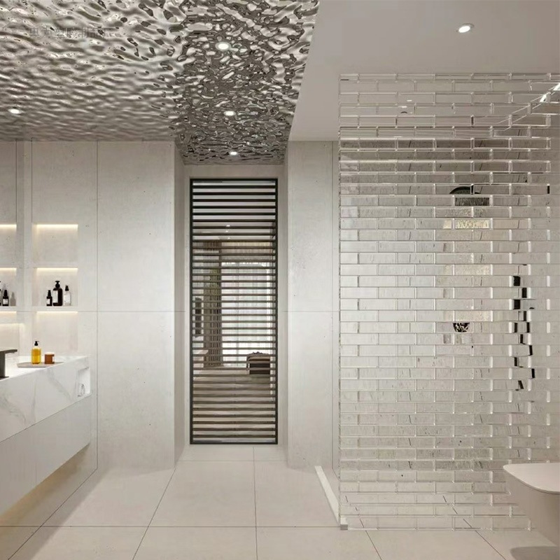 Solid glass briks for house interior wall decor design