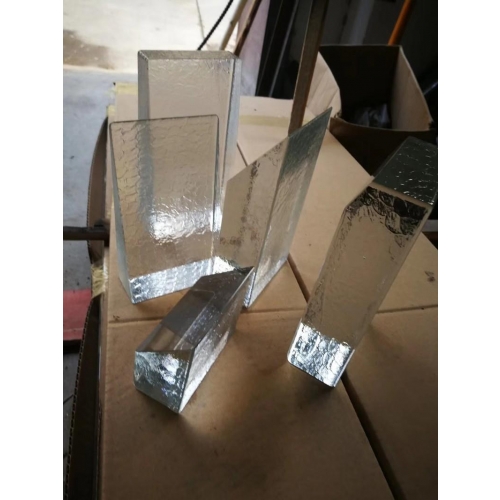 Solid glass bricks