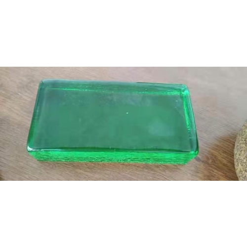 Solid glass bricks