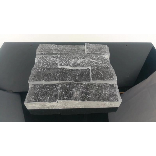 Solid glass bricks