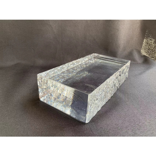 Solid glass bricks