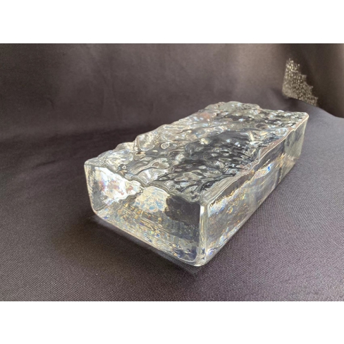 Solid glass bricks