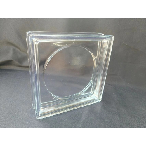 Solid glass bricks